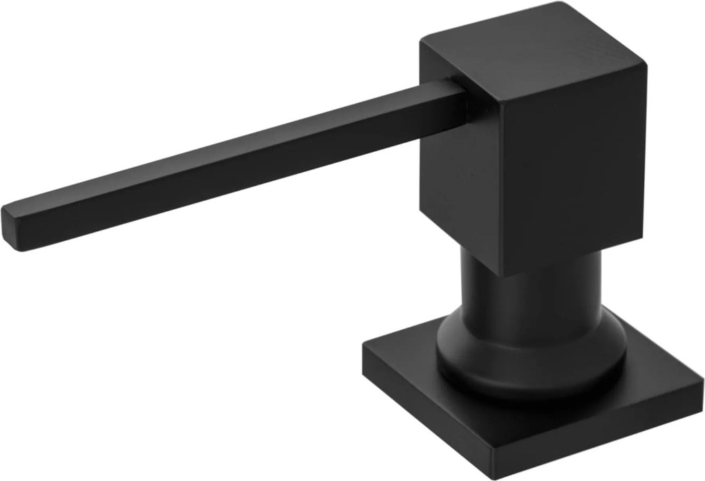 Gamma Sink Quality Quatro, dávkovač saponátu pro kuchyňský dřez 400ml, černá matná, GMA-DOK-BK