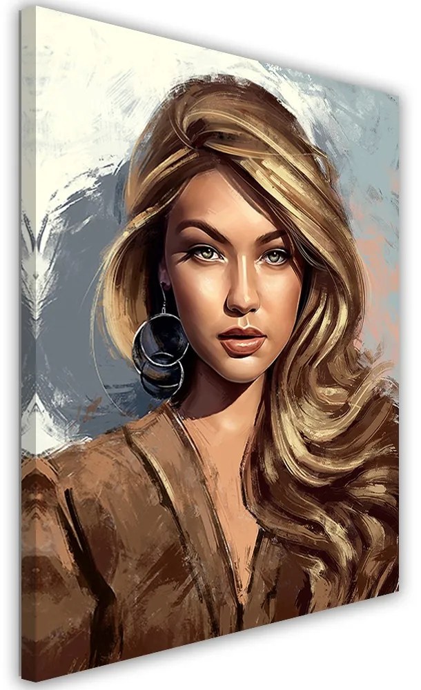Gario Obraz na plátně Portrét Jelena Noura "Gigi" - Dmitry Belov Rozměry: 40 x 60 cm