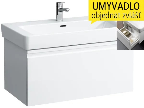 Laufen Pro S skříňka s 1 zásuvkou pod umyvadlo 85 x 46 cm bílá/lesk, Laufen