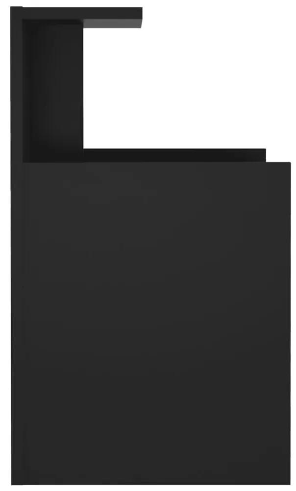 Noční stolky Barnes - 2 ks - 40x35x60 cm | černé