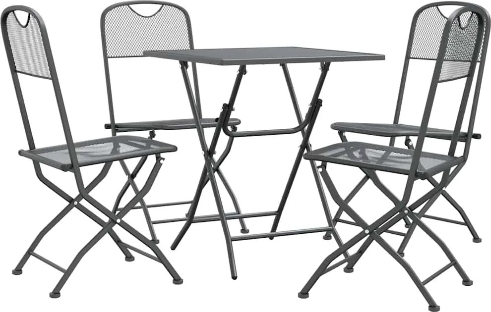 5dílný zahradní jídelní set tahokov antracitový 3084716