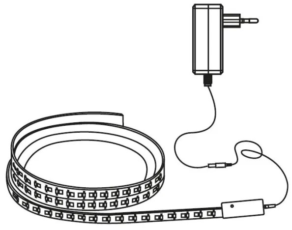 LED RGB Stmívatelný pásek LED/24W/230V 5m 3000-6000K Wi-Fi Tuya
