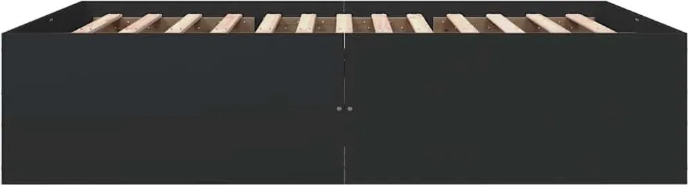 Rám postele černý 150 x 200 cm kompozitní dřevo 3280917