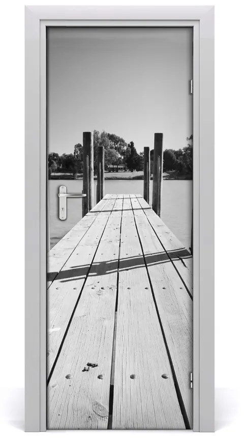 Fototapeta samolepící na dveře dřevěné molo 85x205 cm