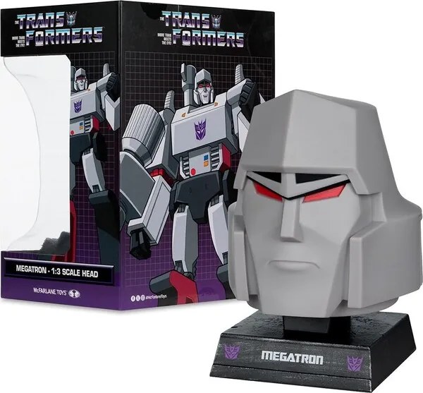 Mini replika McFarlane Head 1/3 Transformers - Megatron Head 18 cm Vícebarevná