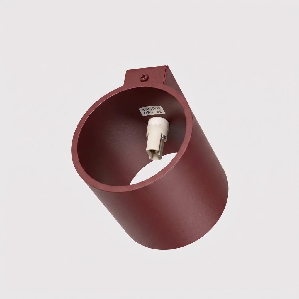 Sollux Lighting Nástěnné svítidlo ORBIS 1 bordó