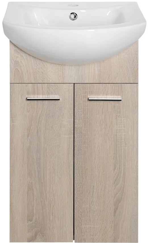 Aqualine ZOJA umyvadlová skříňka 42 x 74 x 25 cm dub platin 51144