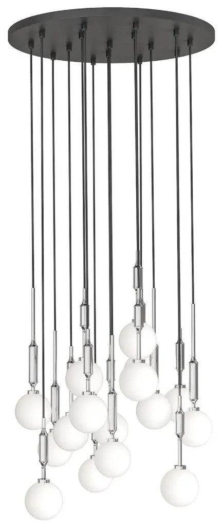 Designový lustr Ero 16 chrom