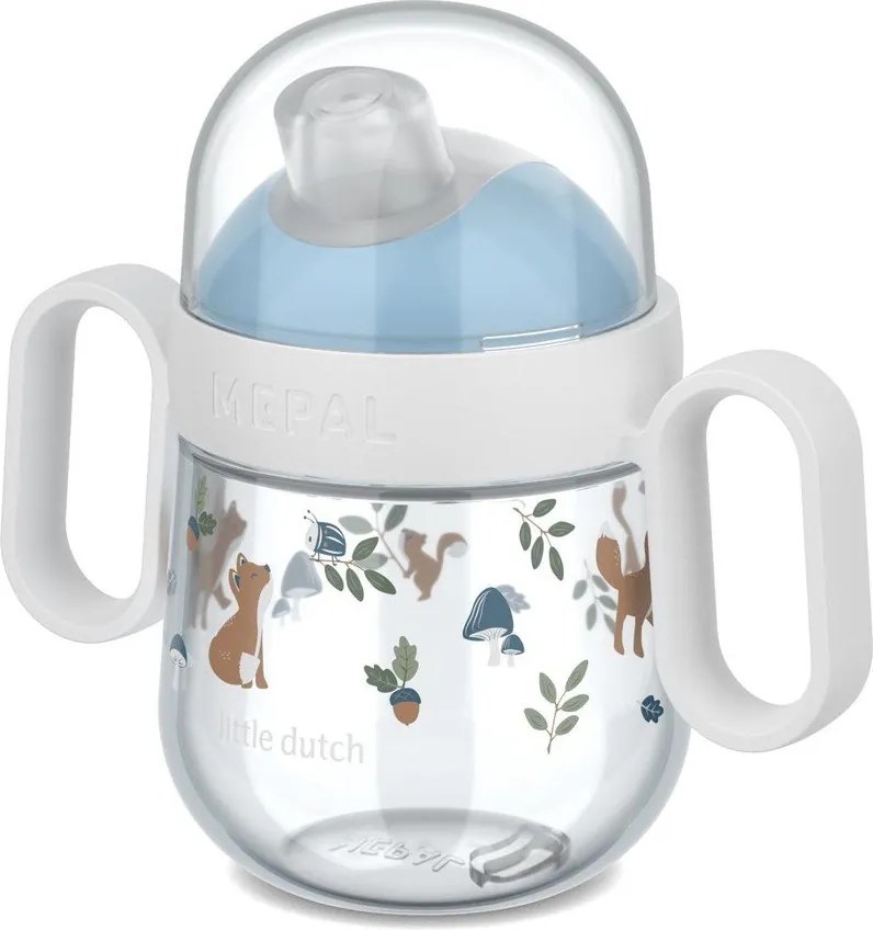 Světle modrý plastový dětský hrnek 200 ml Forest Friends – Mepal