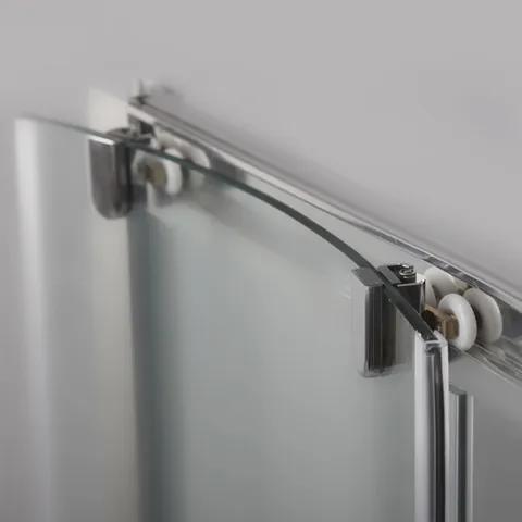 Obdélníkový sprchový kout MD2+MB - posuvné dveře a pevná stěna | Roltechnik