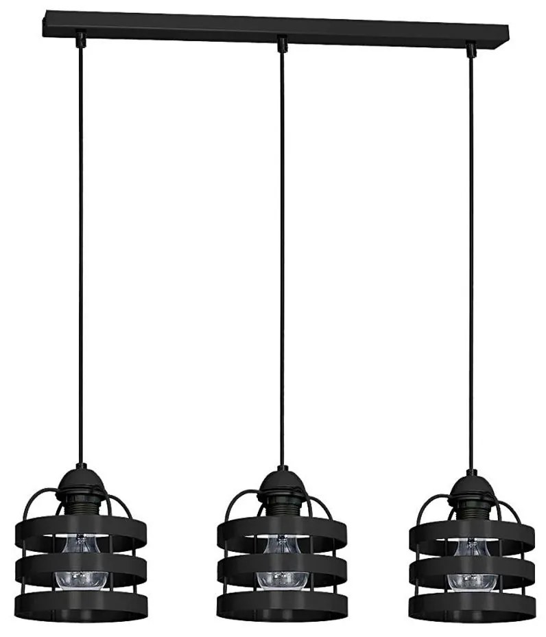 Milagro Lustr TUBE 3xE27/60W/230V černá 799