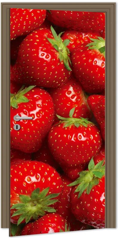 Dimex D-053 Samolepicí fototapeta na dveře STRAWBERRIES, velikost 95x210cm