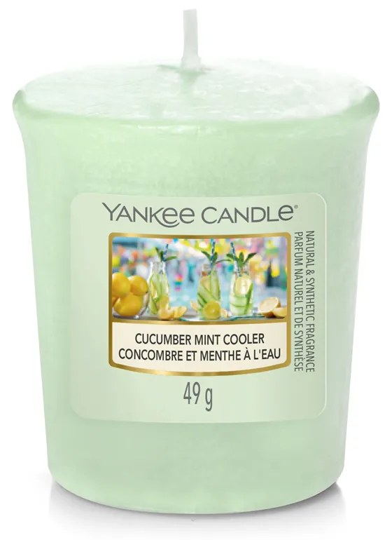 Yankee Candle Vonná Svíčka Votivní Cucumber Mint Cooler, 49 g