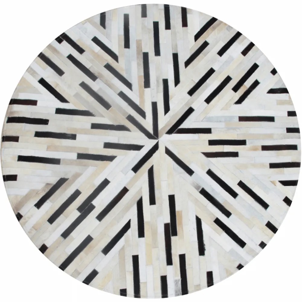 Tempo Kondela, s.r.o. Luxusní koberec, pravá kůže, 150x150, KŮŽE TYP 8