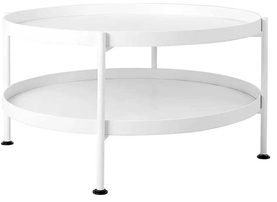 Bílý Konferenční stolek Hanna 45 cm CUSTOMFORM