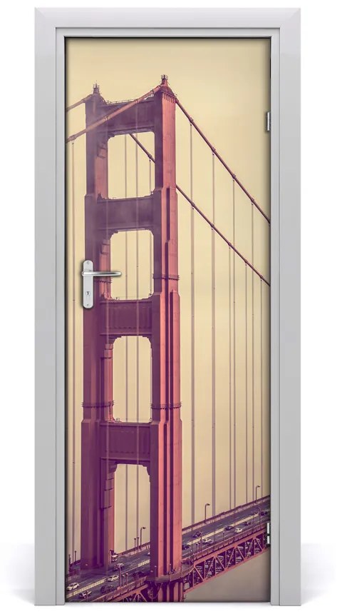 Fototapeta samolepící dveře Most San Francisco 85x205 cm