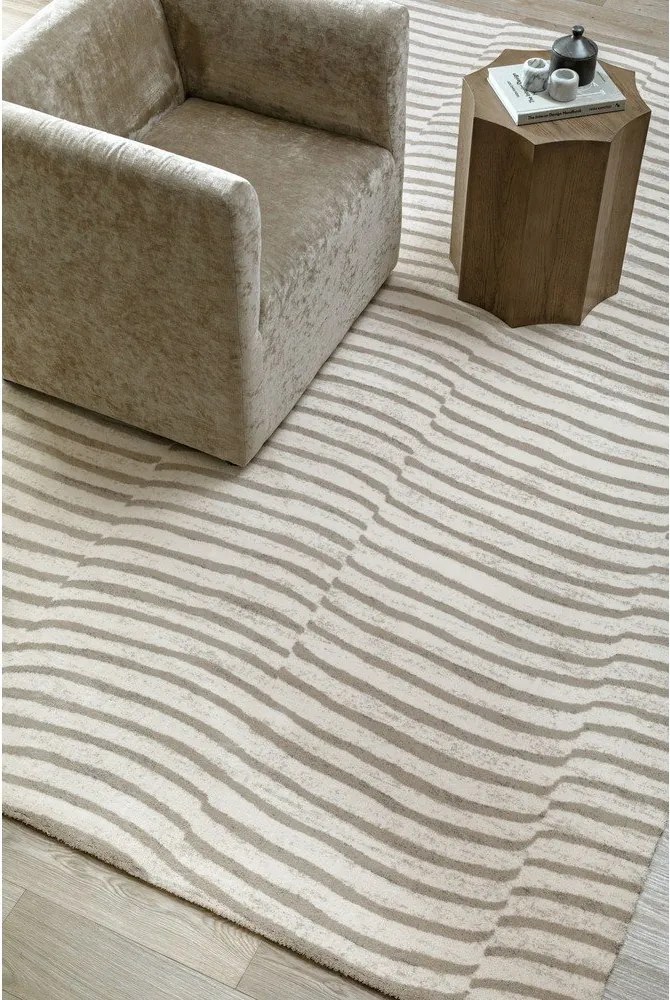 Béžový vlněný koberec 200x300 cm Agnus Tides – Agnella
