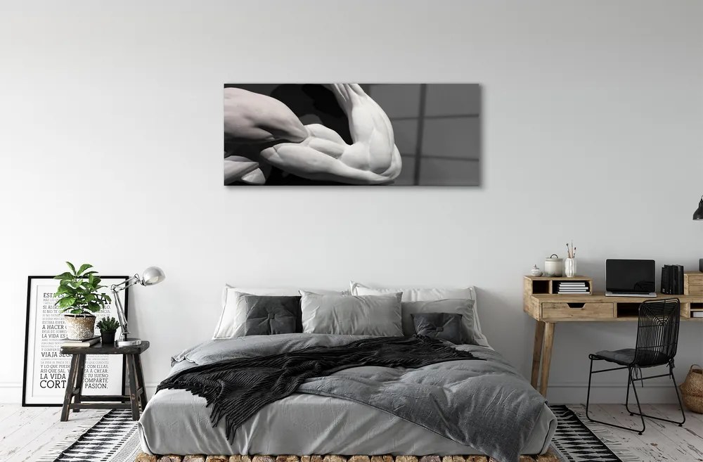 akrylový obraz Sval black and white 120x60 cm