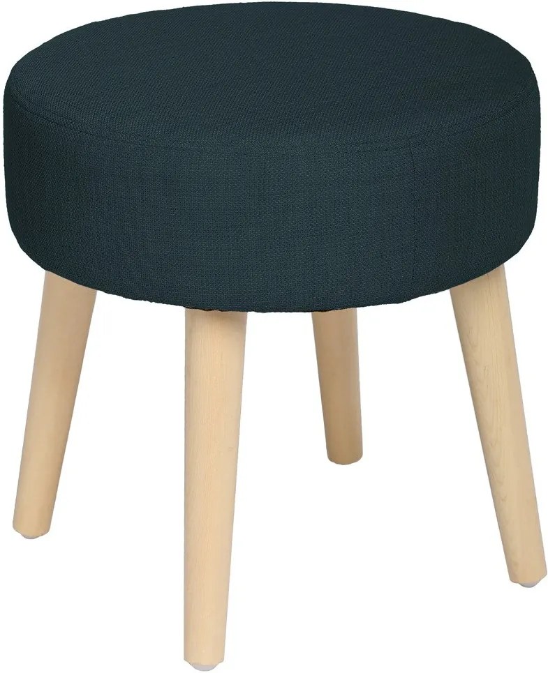 Polstrovaná stolička s dřevěnýma nohama, módní taburet vyplněný pěnou