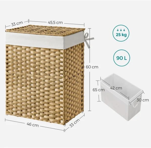 Koš na prádlo FLYN ratan