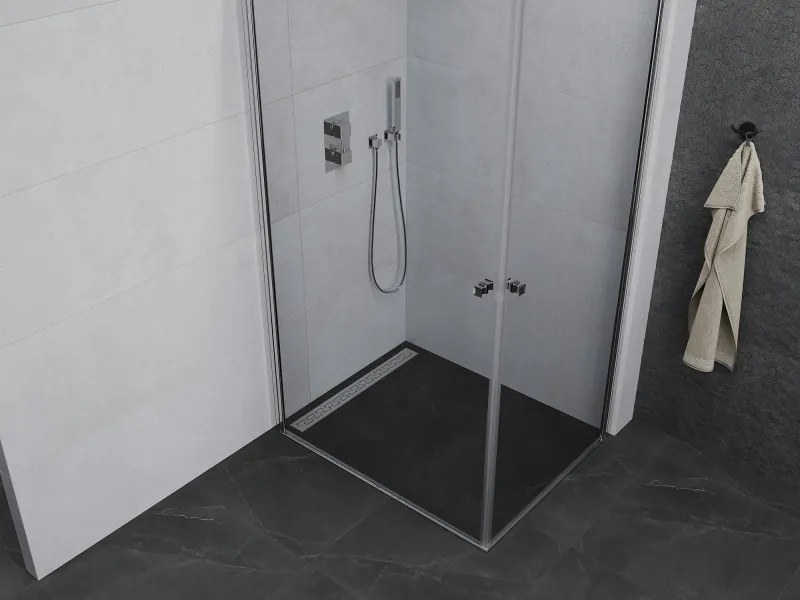 Mexen Pretoria sprchový kout duo 80x70 cm, chromový profil, 6mm čiré sklo, 852-080-070-02-00