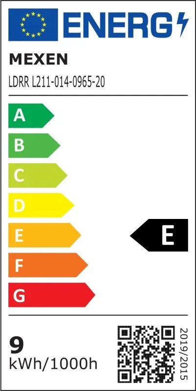 Mexen LDRR, LED stropní svítidlo pro zapuštění 14 x 14 cm, 9W, studená - 6500K, 990 lm, bílá - L211-014-0965-20