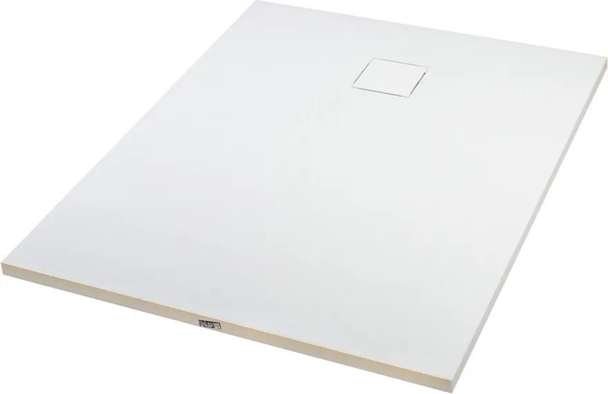 Cagliari White 80x100x2,6 cm Obdélníková SMC sprchová vanička se sifonem