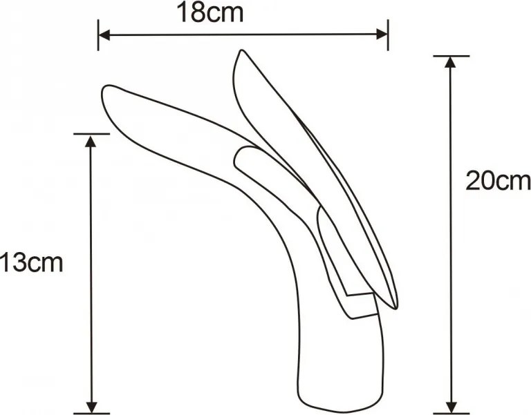 Mexen Foja umyvadlová baterie, černá, 746700-70