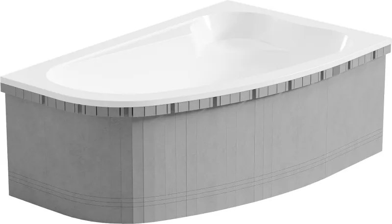 Mexen X-ST, polystyrenový plášť na rohovou vanu 240 cm, bílá, 55022-00