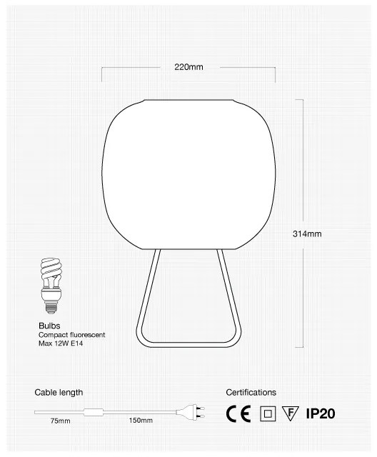 Himmee T1O Stolní lampa, dub