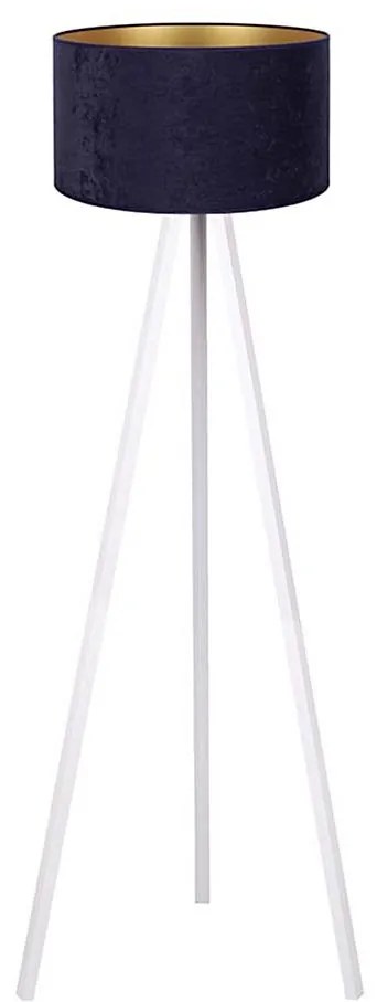 Brilagi - Stojací lampa VELVET 1xE27/60W/230V bílá/modrá AS0465+DU82467