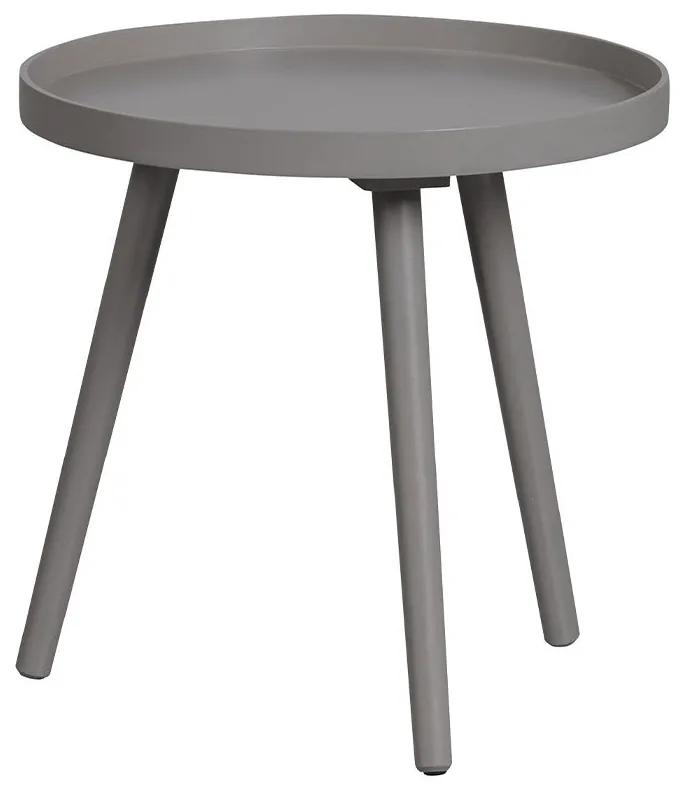 Šedý Dřevěný konferenční stolek Sasha ø 41 × 40,5 cm WOOOD