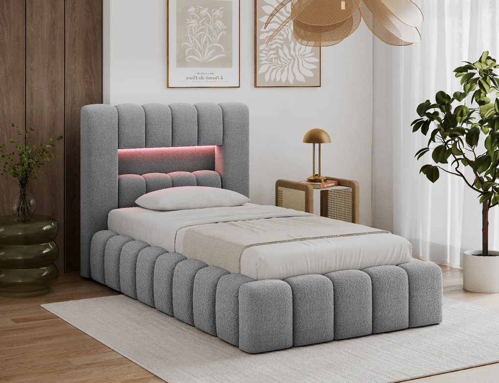 Postel Lamica 90x200 + Kovový rám/plynový výtah/kontejner