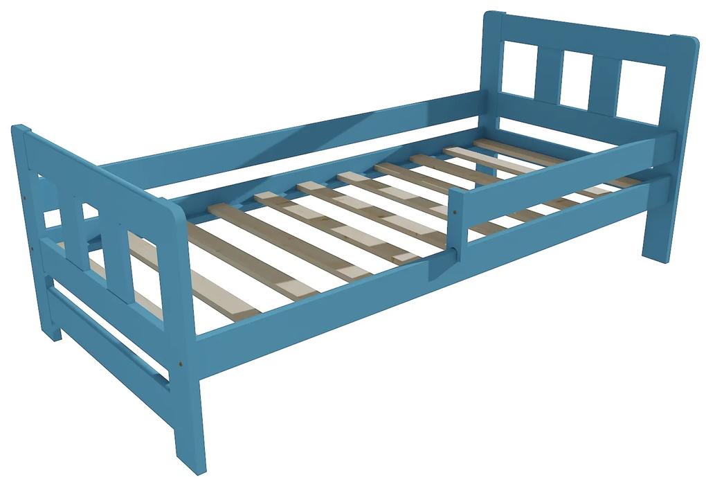 Vomaks Dětská postel se zábranou VMK010FA KIDS Rozměr: 140 x 200 cm, Barva: barva modrá