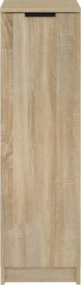 vidaXL Botník 30 x 35 x 100 cm kompozitní dřevo [811433] Barva: kouřový dub