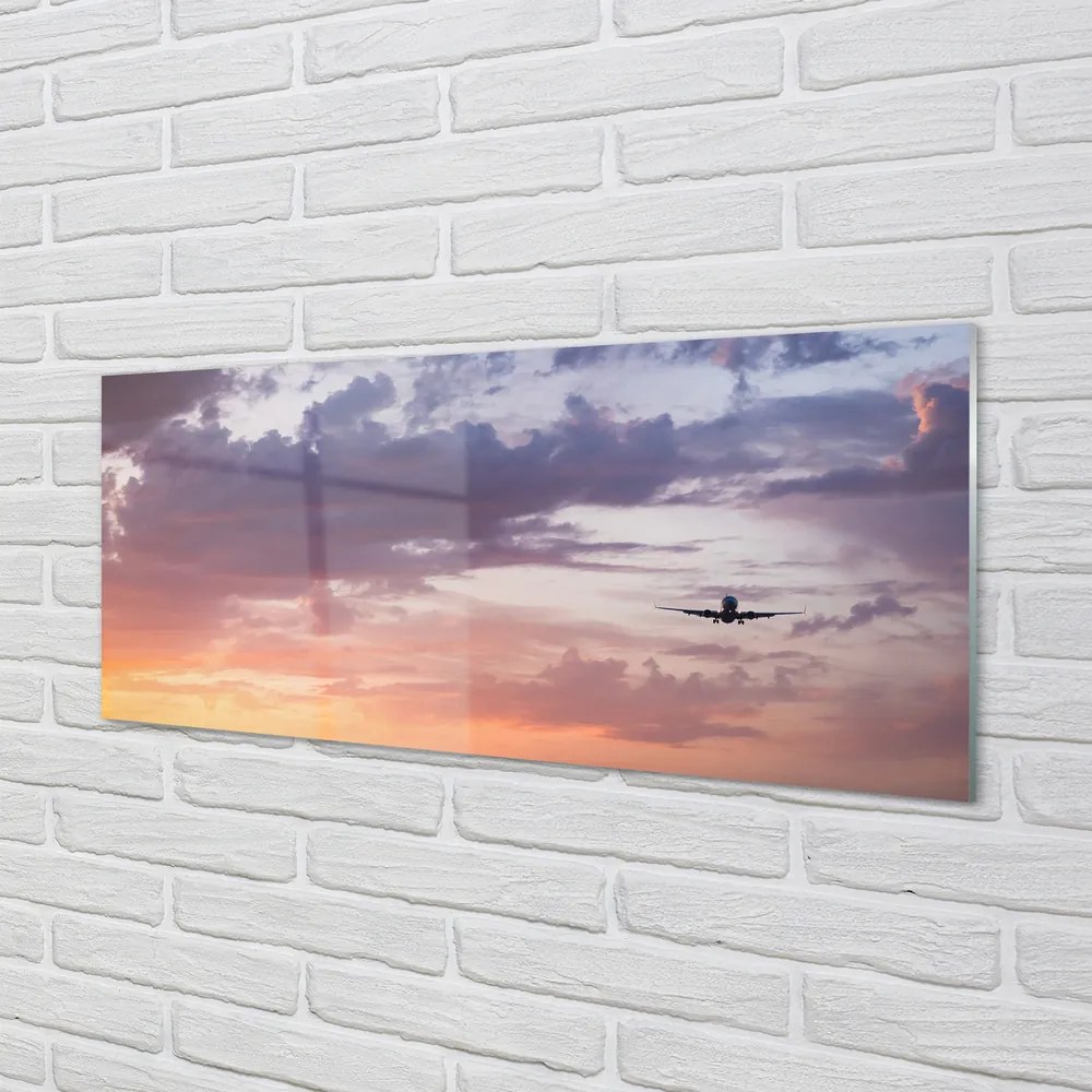 akrylový obraz Zataženo oblohy lehká letadla 120x60 cm