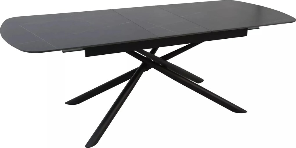 Jídelní rozkládací stůl Vector 160/200 cm keramika černý