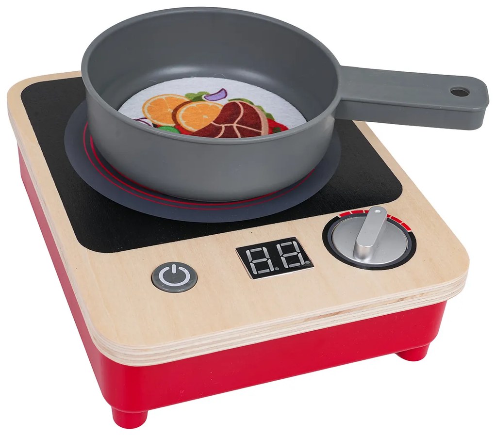 RKToys Dřevěná kuchyňka Little Frying Pan s doplňky