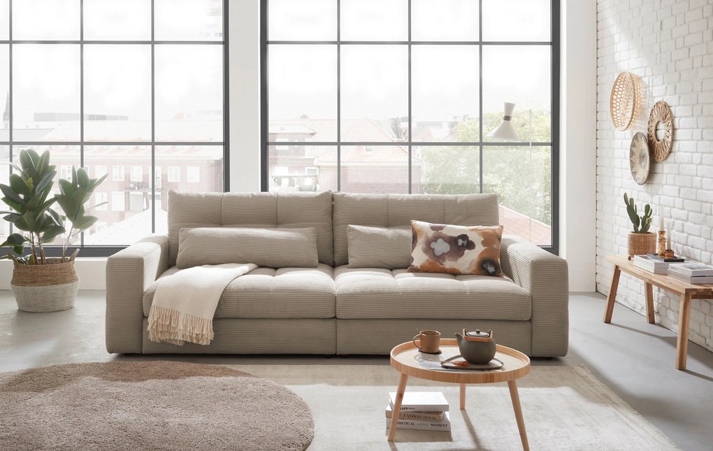 XXXLutz POHOVKA BIG SOFA, textil, pískové barvy Livetastic - Pohovky - 002220057101