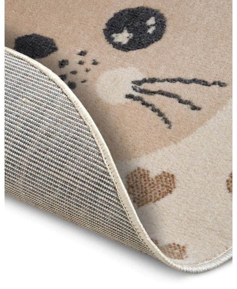 Béžový dětský koberec ø 140 cm Cat – Hanse Home