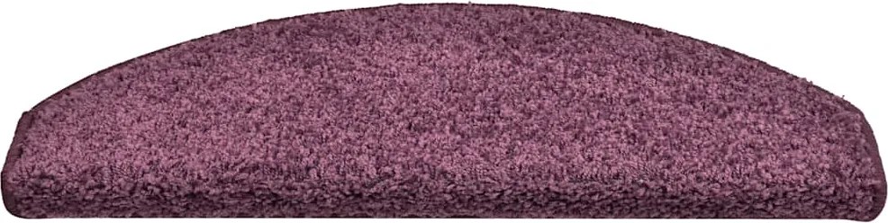 Schodové rohože 30 ks 65 x 21 x 4 cm tmavě fialové, půlkulaté, velké 3365824