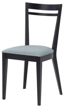 Dřevěná židle se stříbrným sedákem ERIN