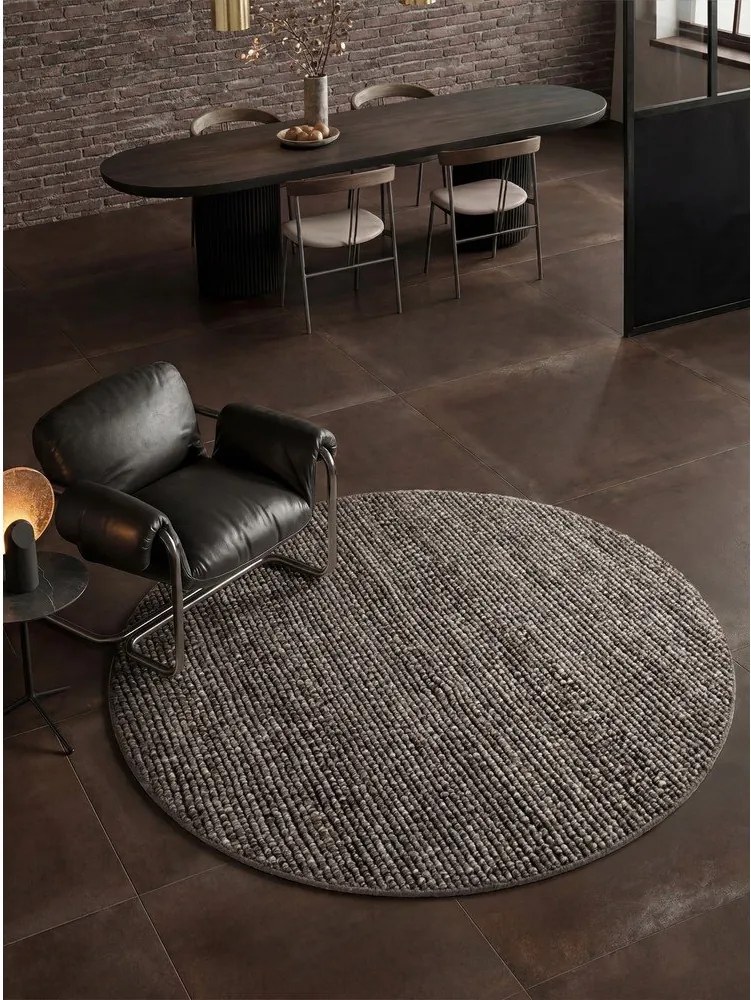 Tmavě šedý koberec ø 160 cm Wilma – Villeroy&Boch
