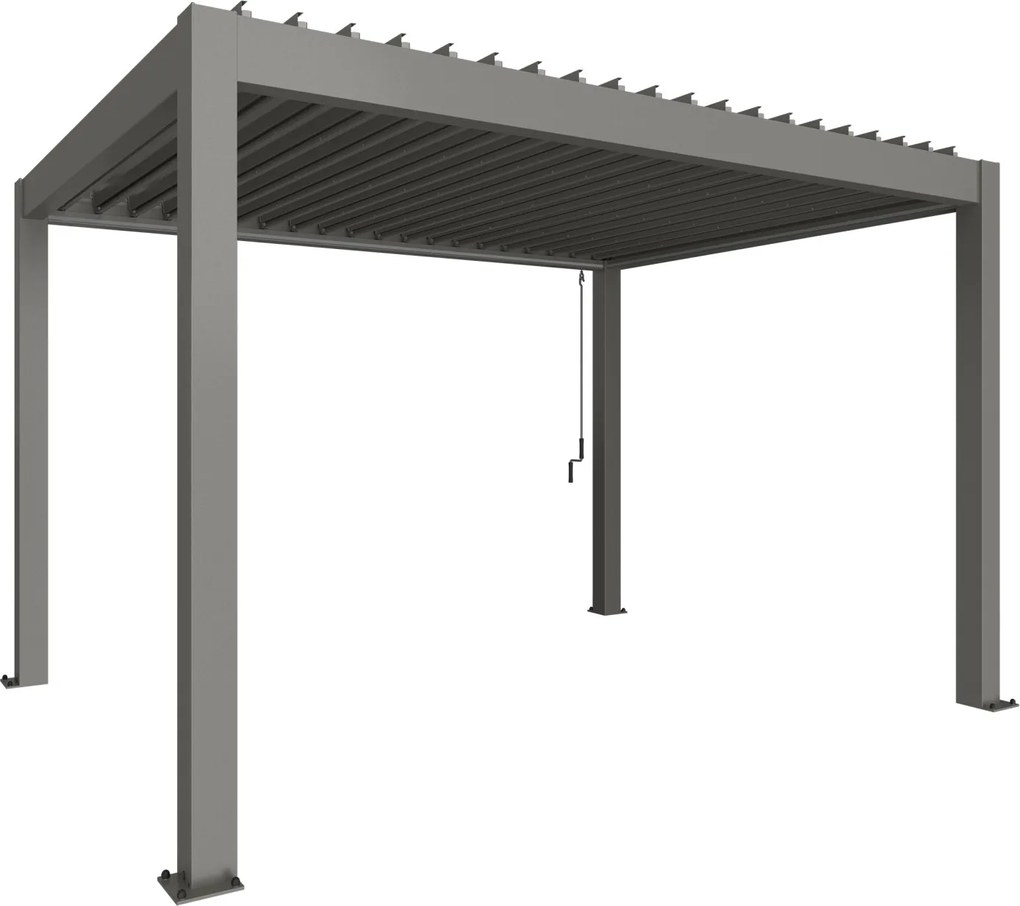 Biohort Pergola 4 x 3 křemenově šedá 404,5 x 312 cm