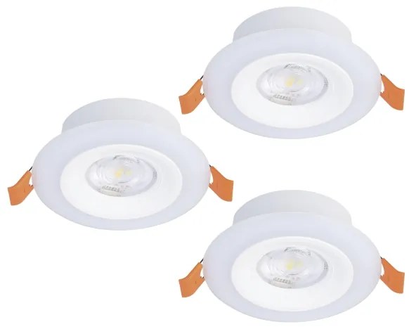Eglo 901117- SADA 3xLED RGB Stm. koupelnové svítidlo CALONGE 3,8W/230V IP44 + DO