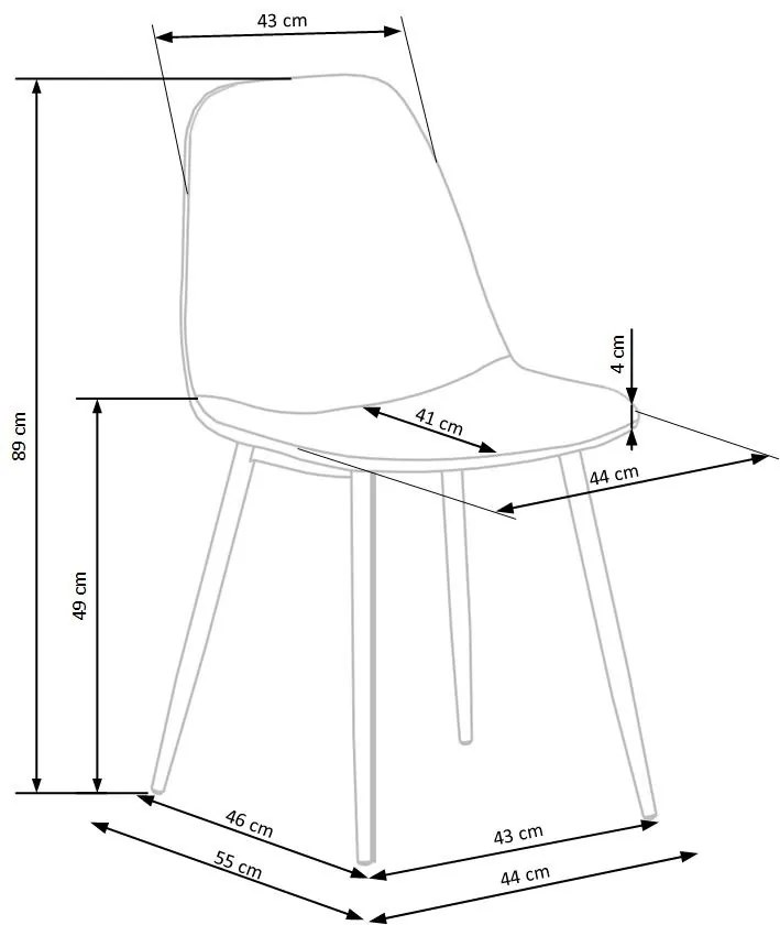 Halmar Jídelní židle K387, béžová