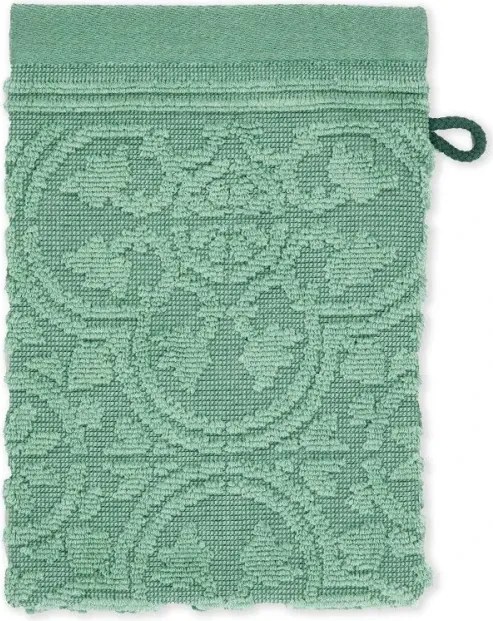 Pip Studio ručníky z bavlněného froté Tile de Pip, zelené (Luxusní ručníky z bavlněného froté v designu Tile de Pip v zelené barvě )