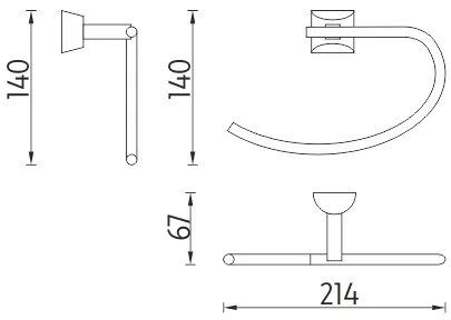 Nimco Držák na ručníky PA 12060-26
