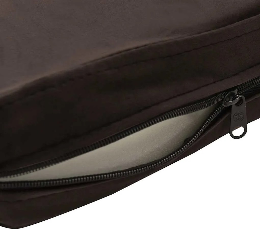Pohovka pro psy hnědá 81 x 43 x 31 cm plyš a umělá kůže 170955