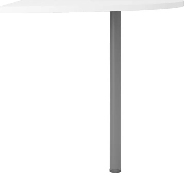 FALCO Rohový psací stůl Office 80400/72 bílá/silver grey